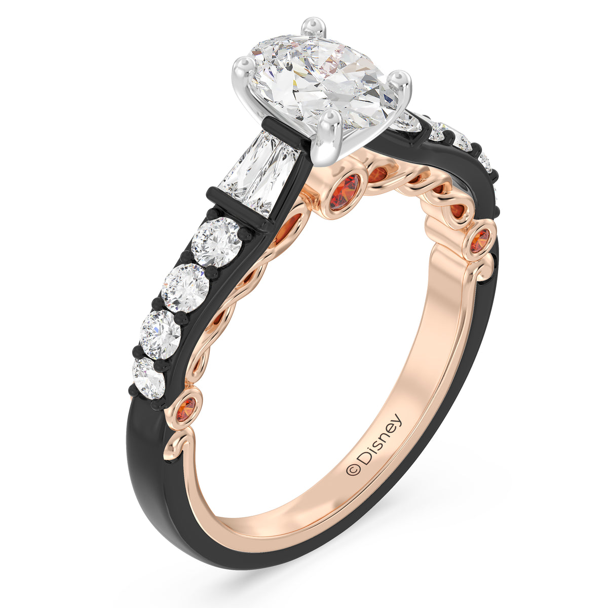 Enchanted Star Lab Grown Diamond 14K Gold Evil Queen Engagement Ring – Enchanted Disney Fine Jewelry
