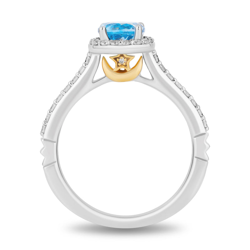 Enchanted Disney Fine Jewelry 14K White Gold and Yellow Gold with 1/3
