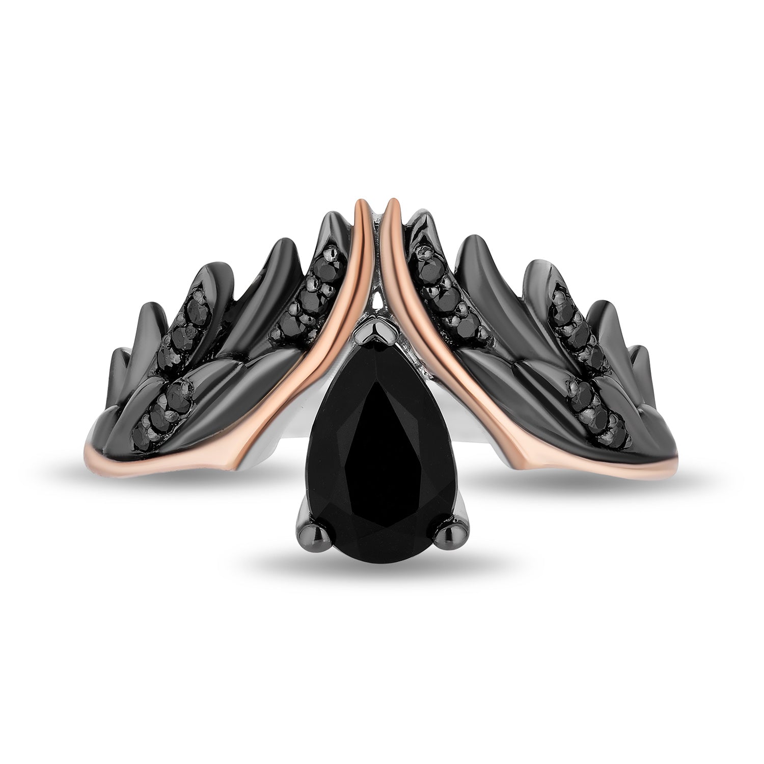 Enchanted Disney Fine Jewelry Sterling Silver and 10K Rose Gold with 1