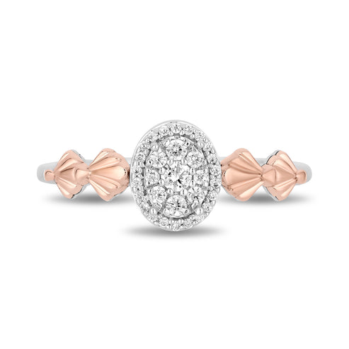 Disney Ariel Inspired Diamond Engagement Ring in 14K White Gold and ...