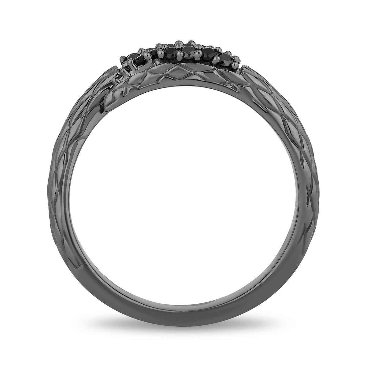Disney Maleficent Inspired Diamonds Ring in Black Rhodium Over Sterling ...