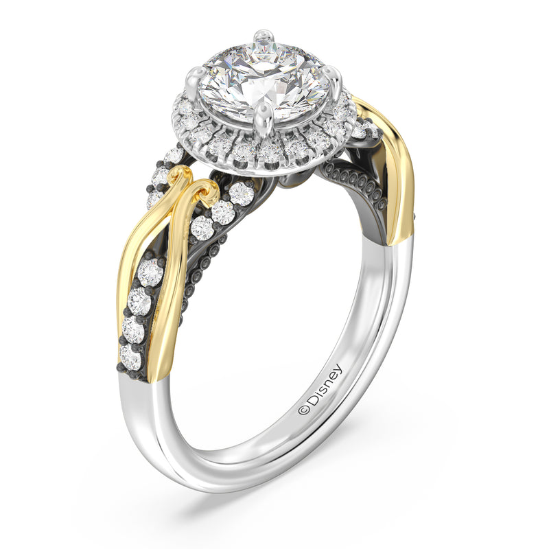 Disney Ursula Inspired Lab Grown Diamond Engagement Ring in 14K Gold ...
