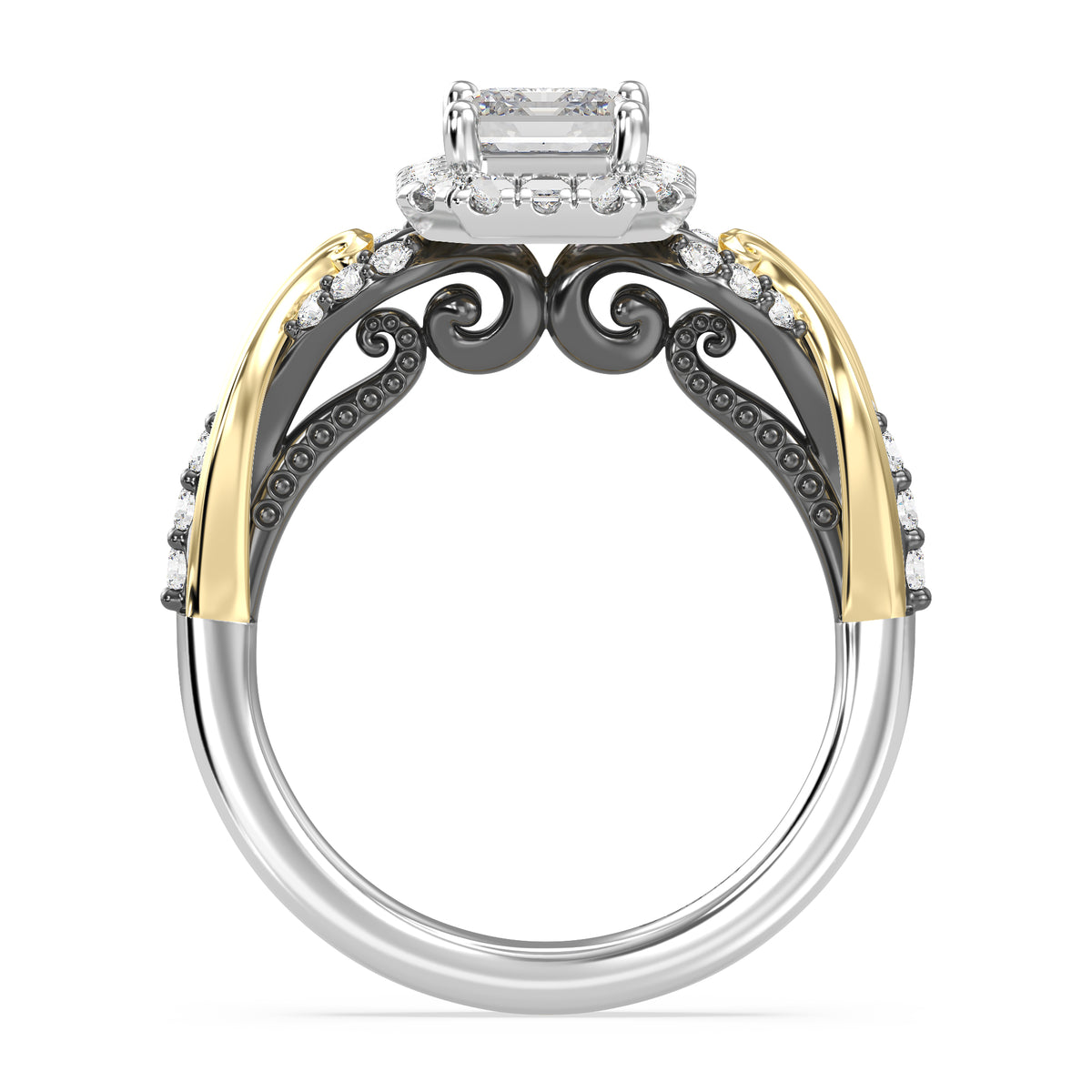 Disney Ursula Inspired Lab Grown Diamond Engagement Ring in 14K Gold ...