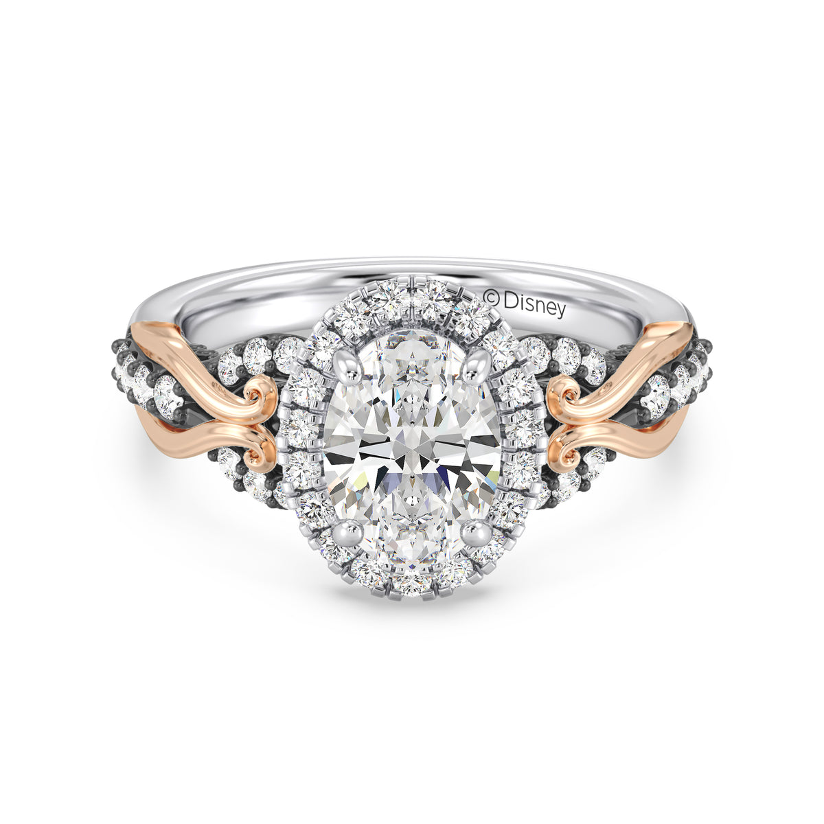 Enchanted Star Lab Grown Diamond 14K Gold Ursula Halo Engagement Ring ...