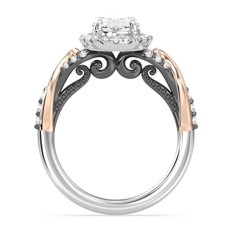 Disney Ursula Inspired Lab Grown Diamond Engagement Ring in 14K Gold ...