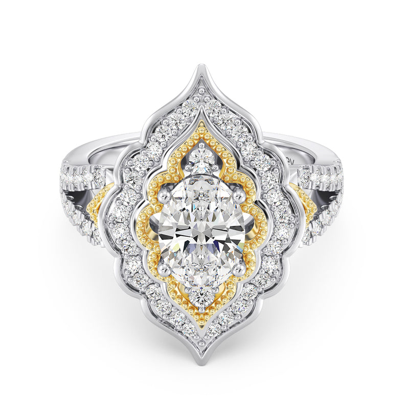 Disney Jasmine Inspired Lab Grown Diamond Engagement Ring in ...