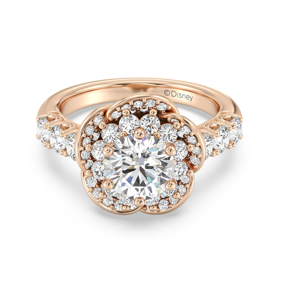 Disney Belle Inspired Lab Grown Diamond Engagement Ring in 14K White ...