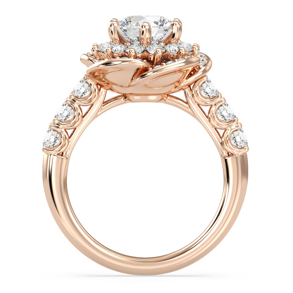 Disney Belle Inspired Lab Grown Diamond Engagement Ring in 14K White ...