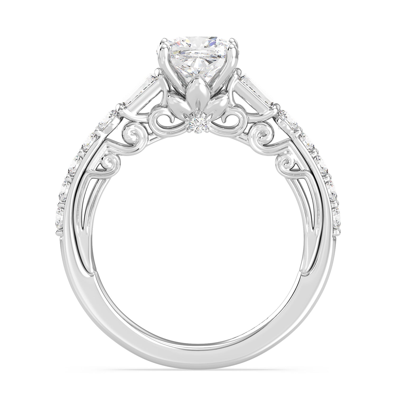 Enchanted Star Lab Grown Diamond 14K Gold Rapunzel Engagement Ring ...