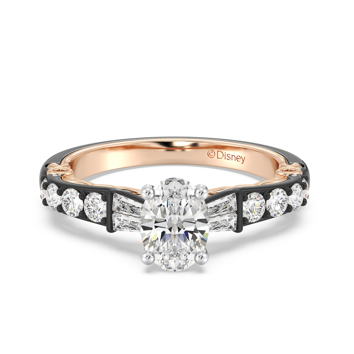 Enchanted Star Lab Grown Diamond 14K Gold Evil Queen Engagement Ring ...