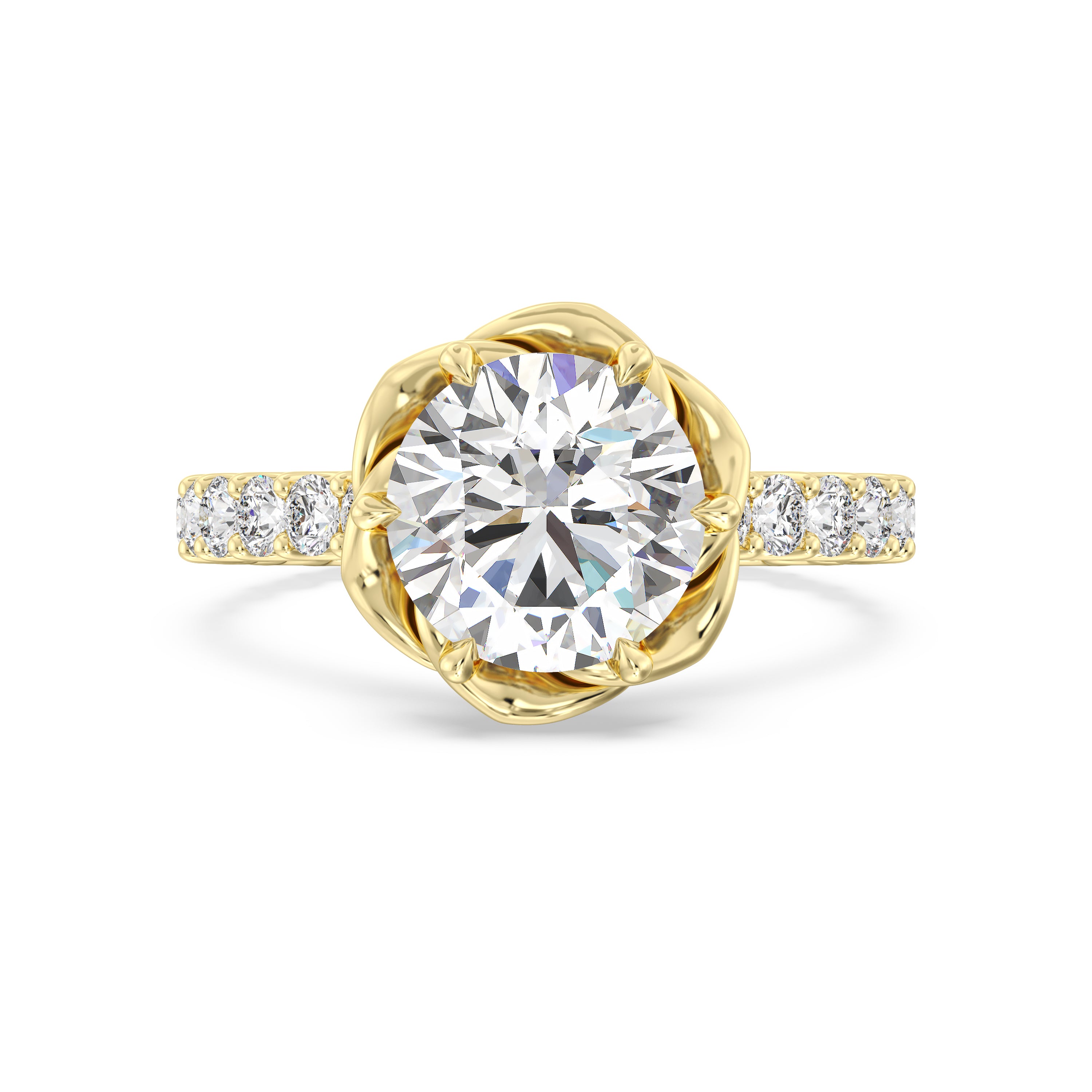 Enchanted Star Lab Grown Solitaire Diamond, Disney Princess Belle Enga ...