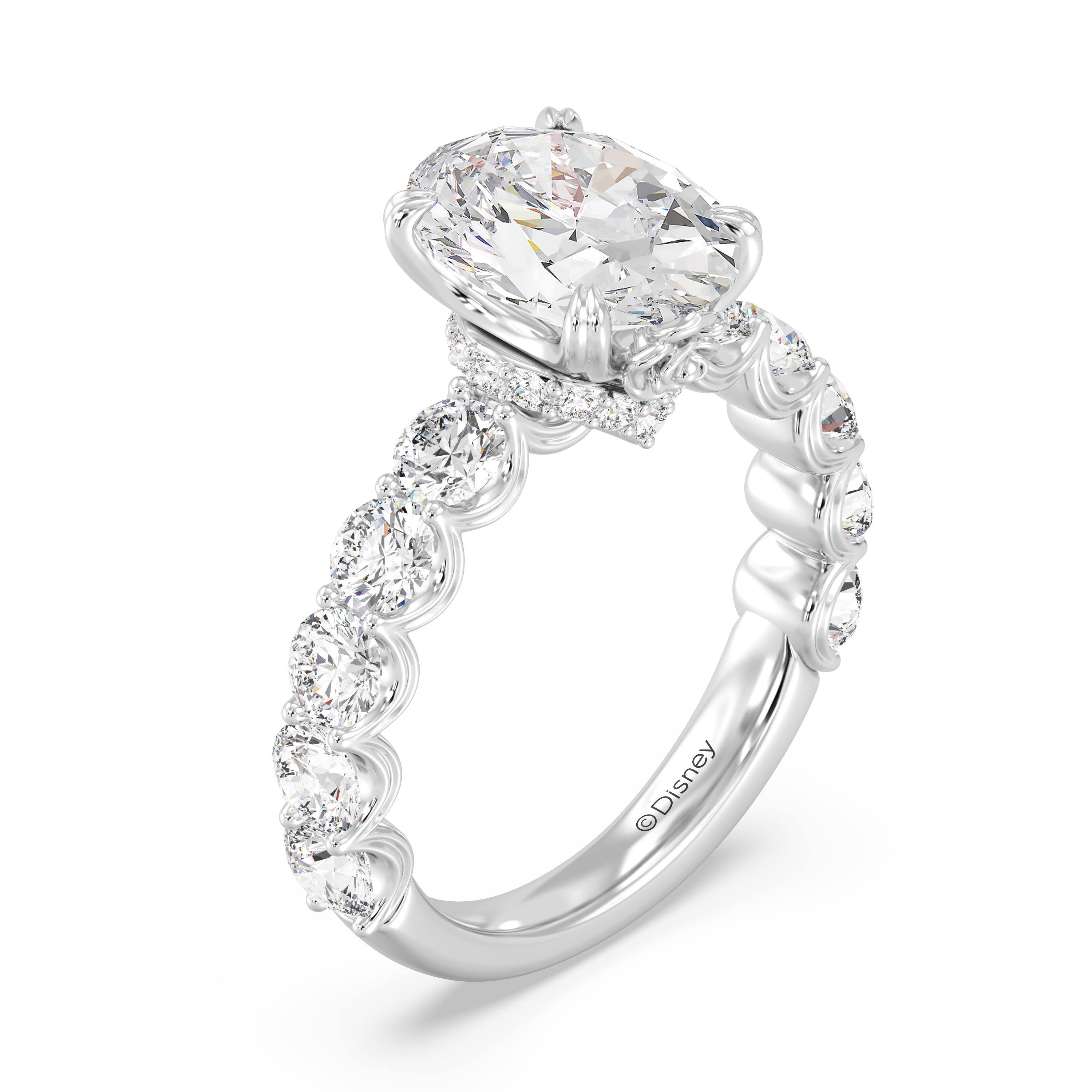 Enchanted Star Lab Grown Diamond 14K Belle Hidden Halo Ring – Enchanted ...