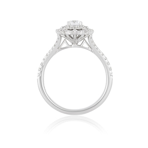 Disney Elsa Inspired Diamond Engagement Ring in 14K White Gold 5/8 CTTW ...