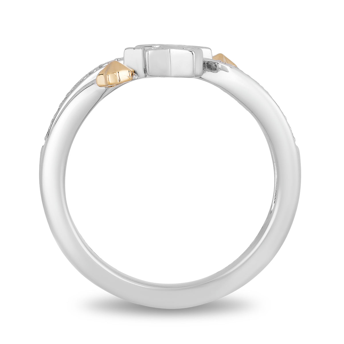 Disney Tinker Bell Inspired Star Ring Sterling Silver 1/10 CTTW ...