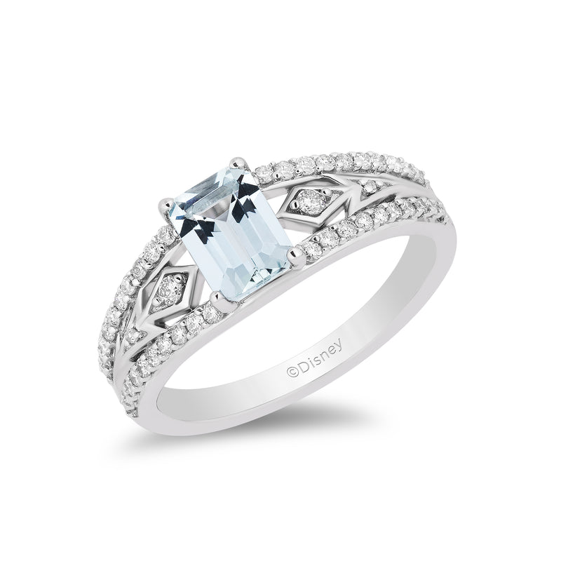 Disney Elsa Inspired Diamond Ring in Sterling Silver | Enchanted Disney Fine Jewelry
