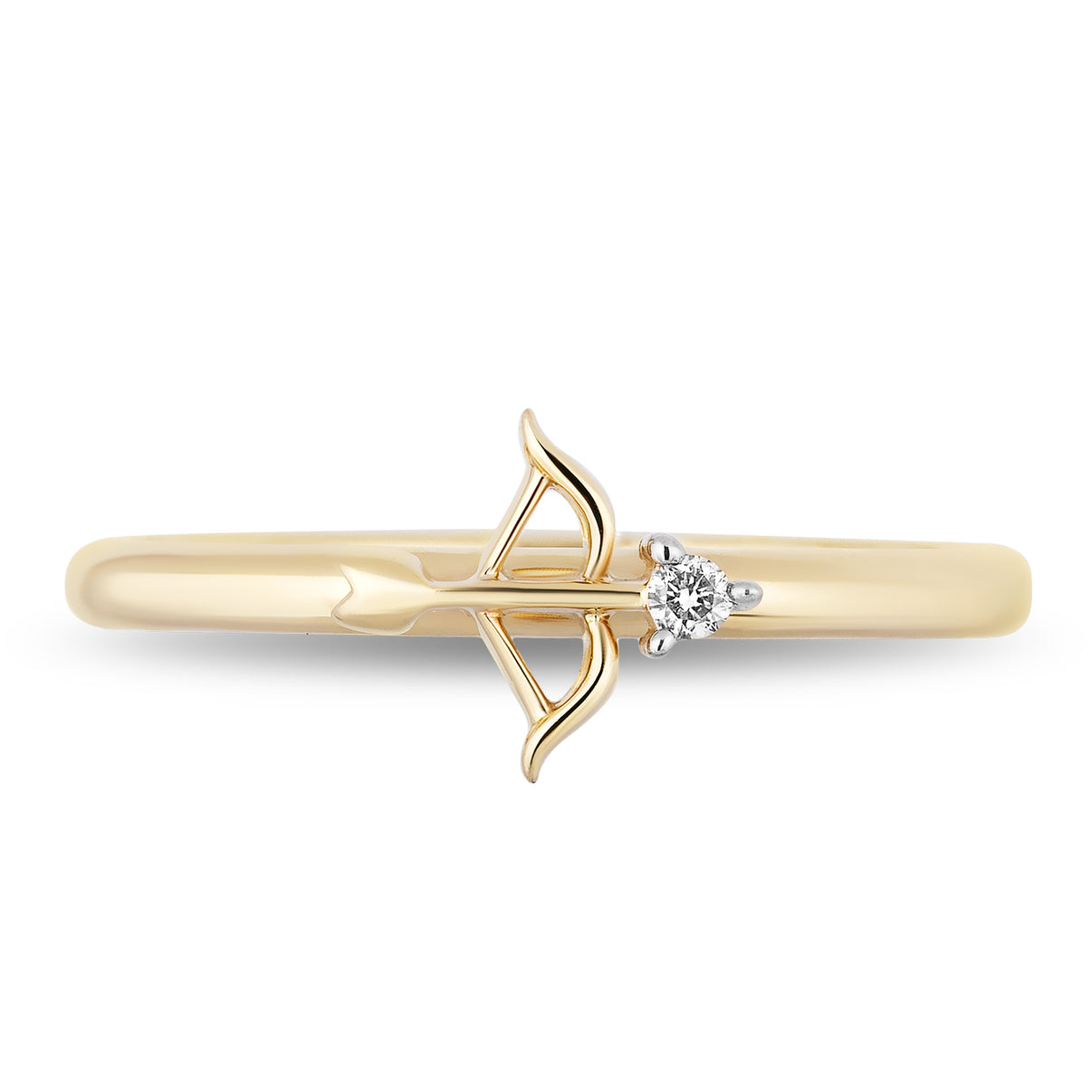 Disney Merida Inspired Diamond Ring in 10K Yellow Gold 0.02 CTTW ...