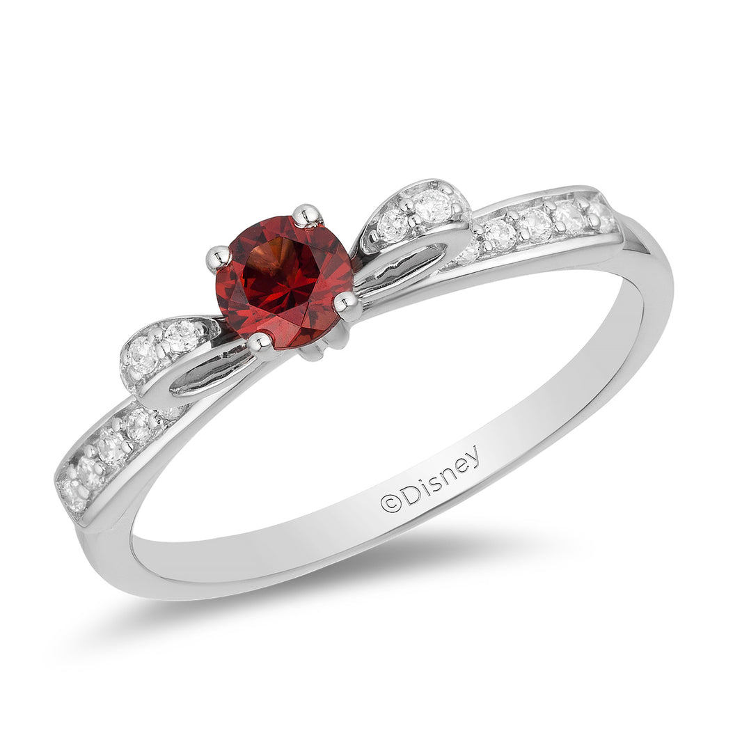 Disney Snow White Inspired Diamond Ring in 14K Yellow Gold 1/4 CTTW ...