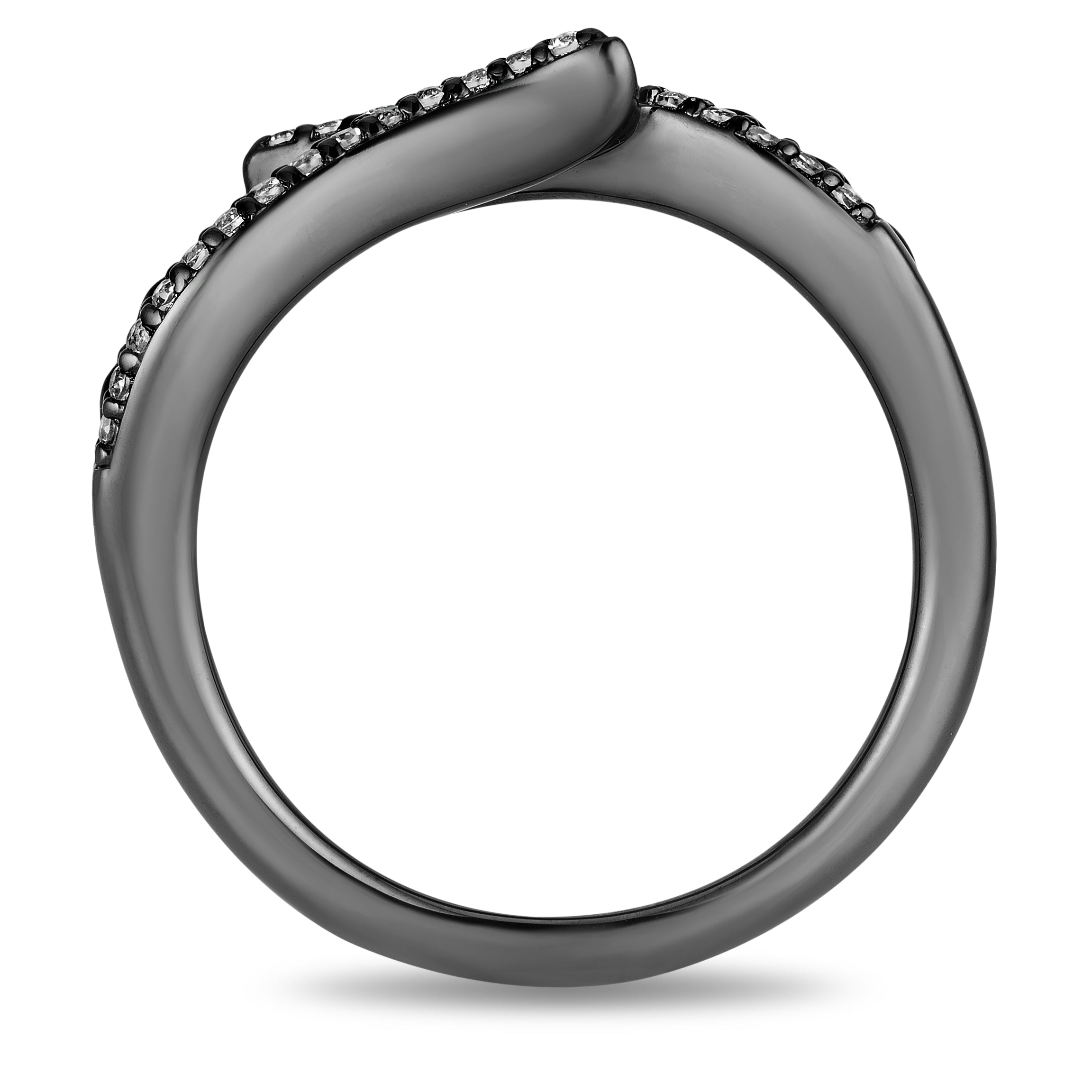 Disney Maleficent Inspired Ring Black Rhodium 1/6 CTTW | Enchanted ...