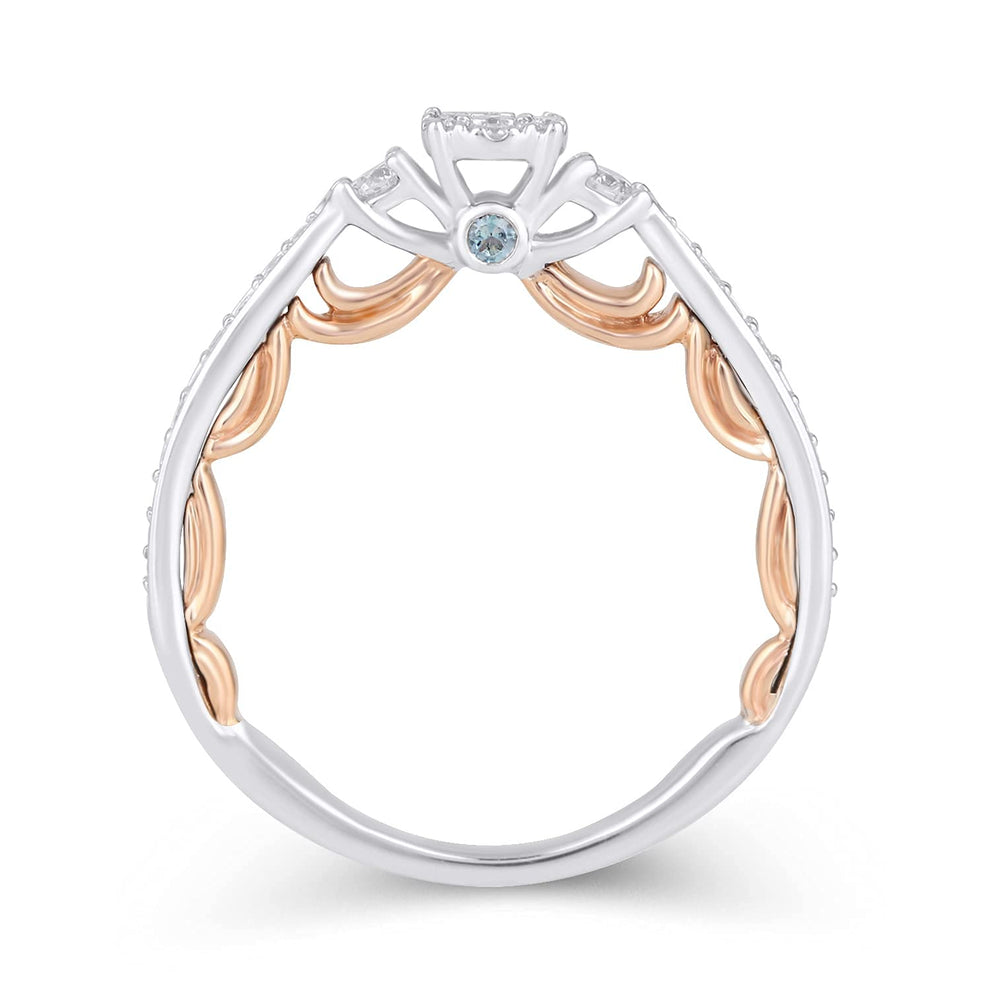 Disney Cinderella Inspired Diamond and London Blue Topaz Promise Ring ...