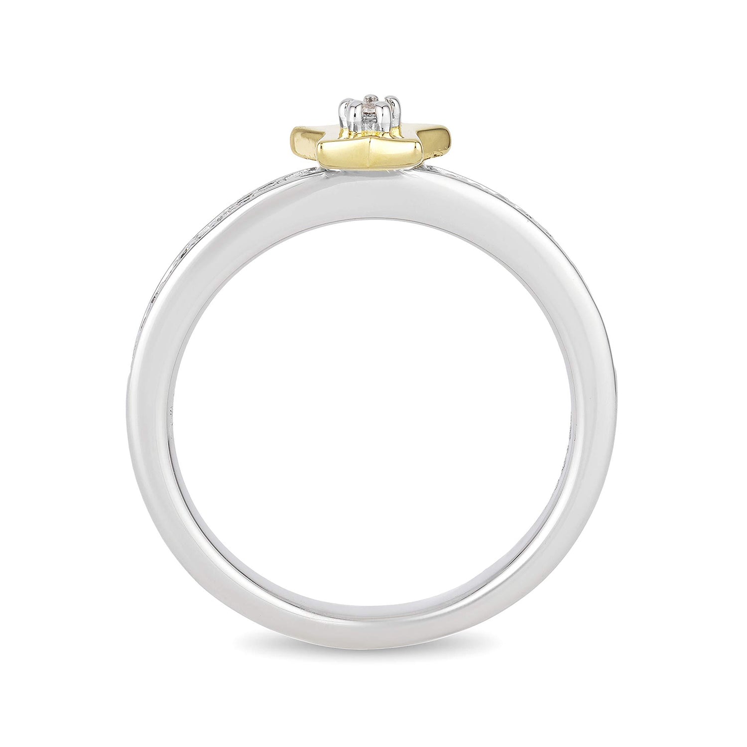 Disney Tinker Bell Inspired Diamond Ring 10K Yellow Gold 1/10 CTTW ...