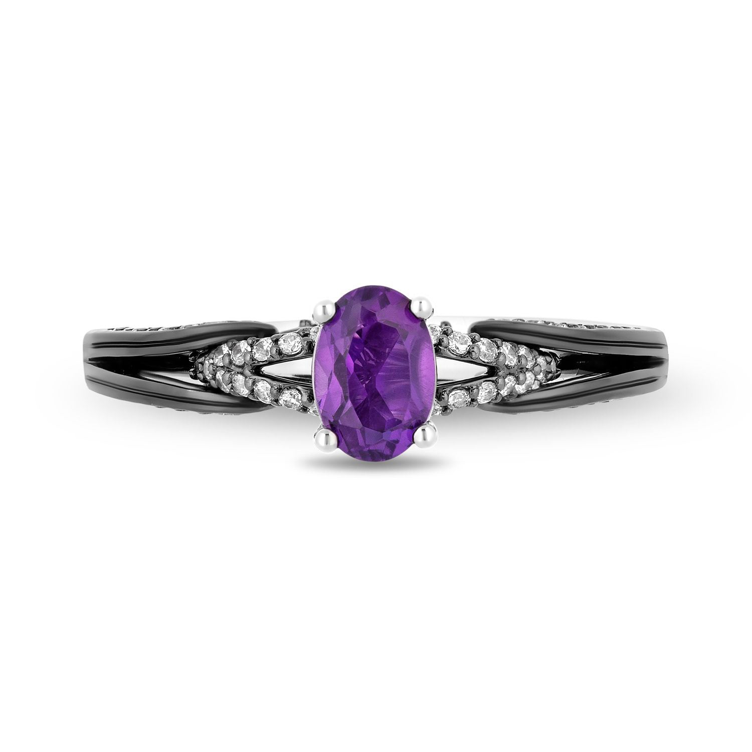 Disney Villain Ursula Inspired Oval Amethyst Gemstone Engagement Ring ...