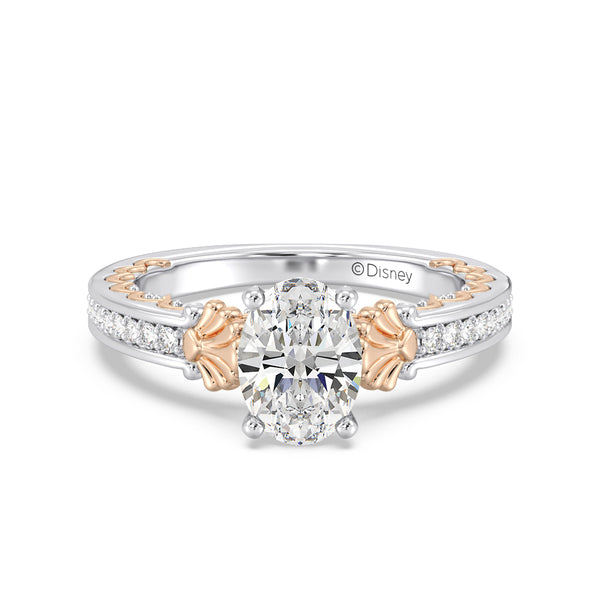 Disney Ariel Inspired Lab Grown Diamond Engagement Ring in 14K White ...