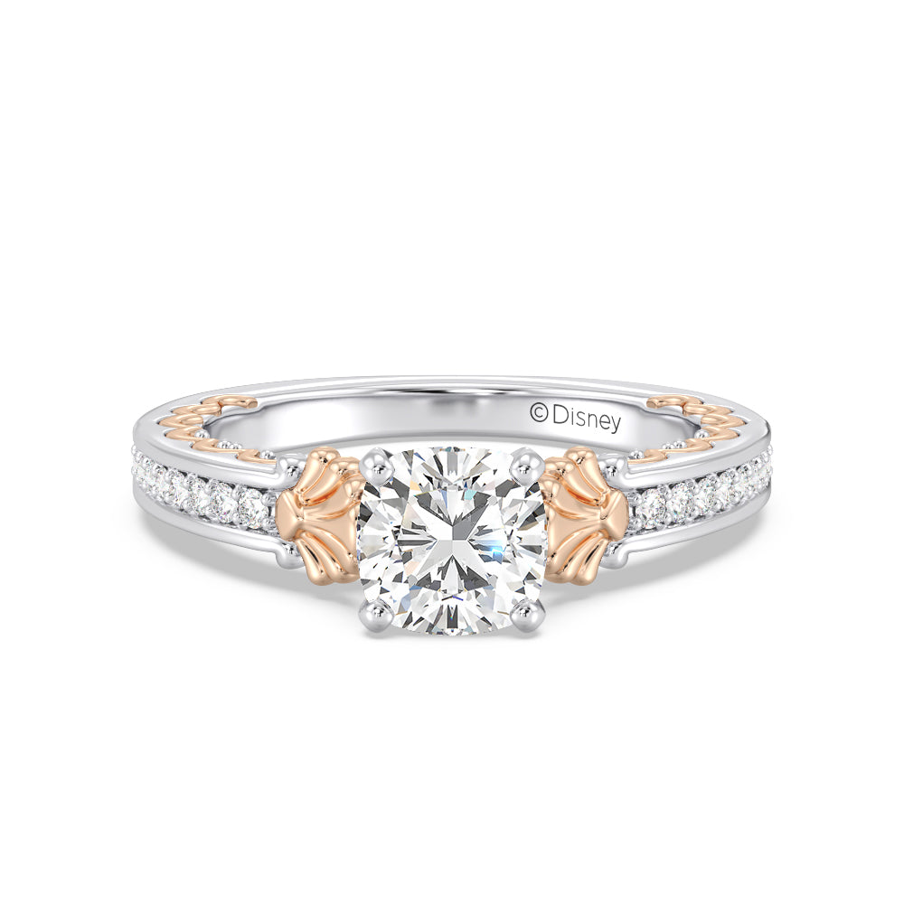 Disney Ariel Inspired Lab Grown Diamond Engagement Ring in 14K Gold ...