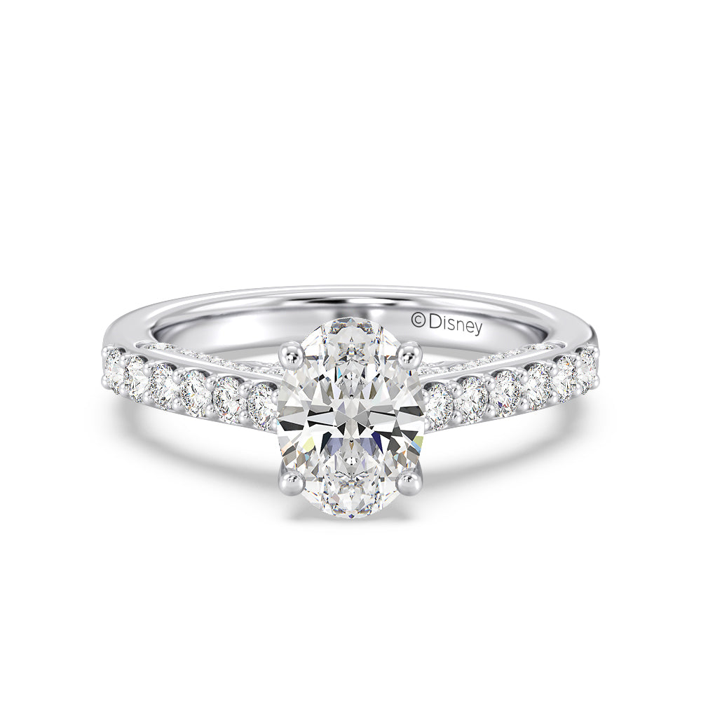 Disney Ariel Inspired Lab Grown Diamond Engagement Ring in 14K Gold ...