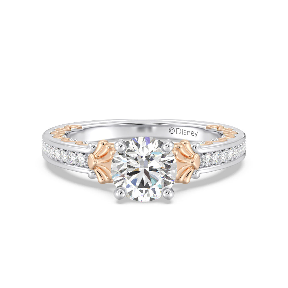 Disney Ariel Inspired Lab Grown Diamond Engagement Ring in 14K Gold ...