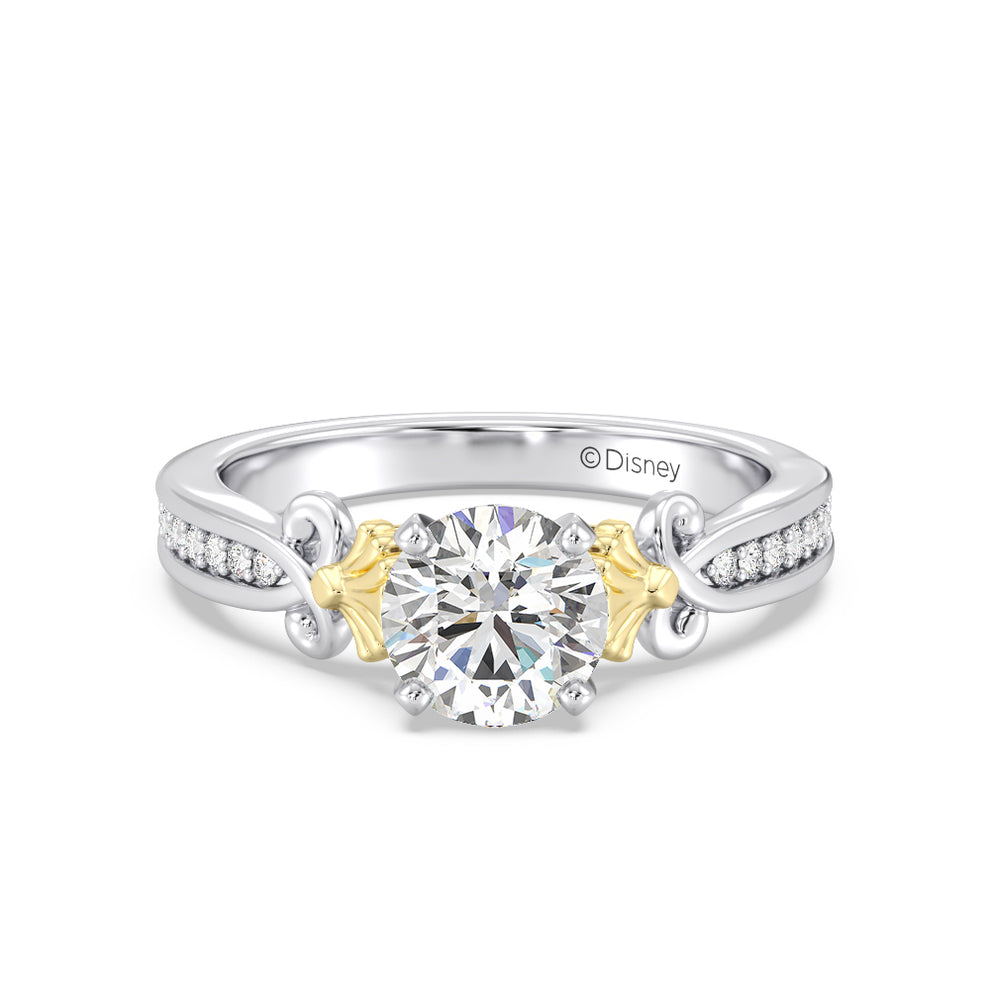 Enchanted Star Lab Grown Diamond 14K Gold Ariel Mermaid Engagement Rin ...
