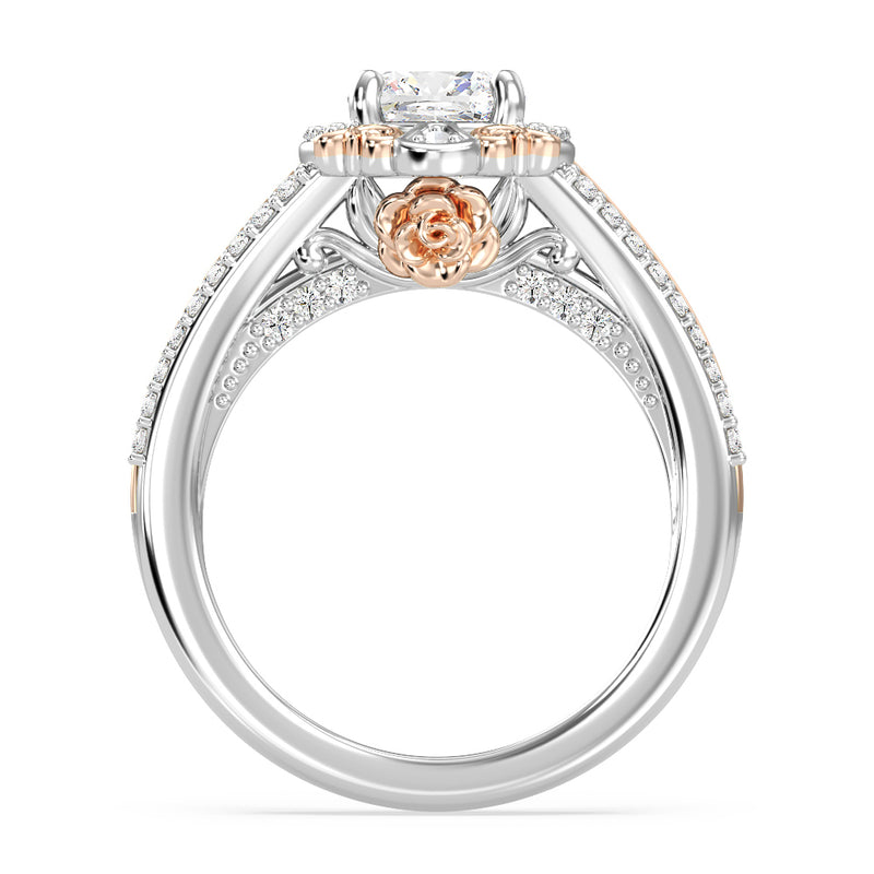 Disney Belle Inspired Lab Grown Diamond Engagement Ring in 14K Gold ...