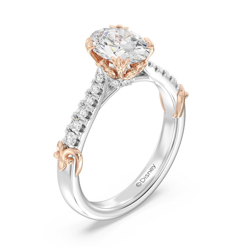 Enchanted Star Lab Grown Diamond 14K Gold Aurora Engagement Ring ...