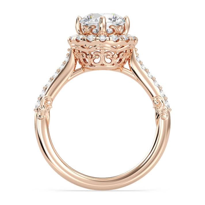Disney Aurora Inspired Lab Grown Diamond Engagement Ring in 14K White ...