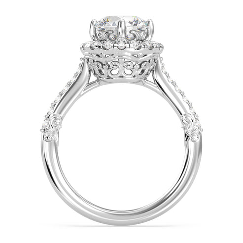 Disney Aurora Inspired Lab Grown Diamond Engagement Ring in 14K White ...