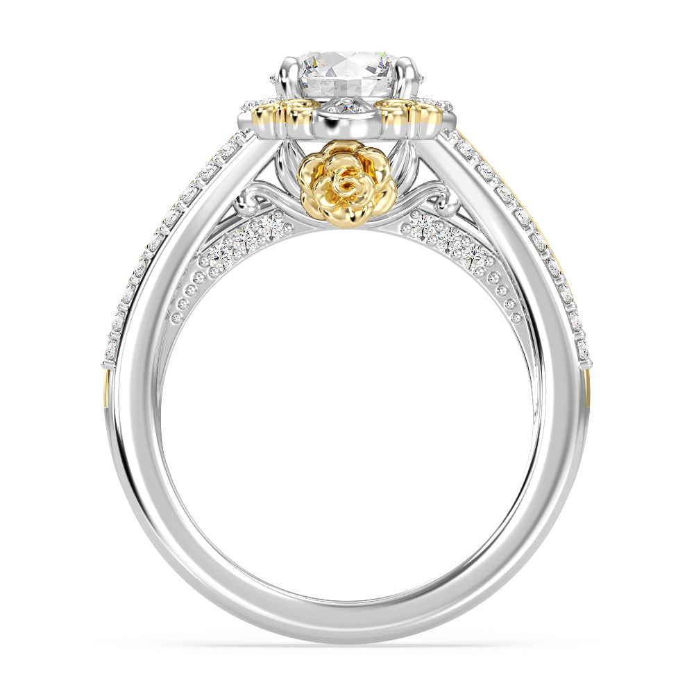 Disney Belle Inspired Lab Grown Diamond Engagement Ring in 14K Gold ...