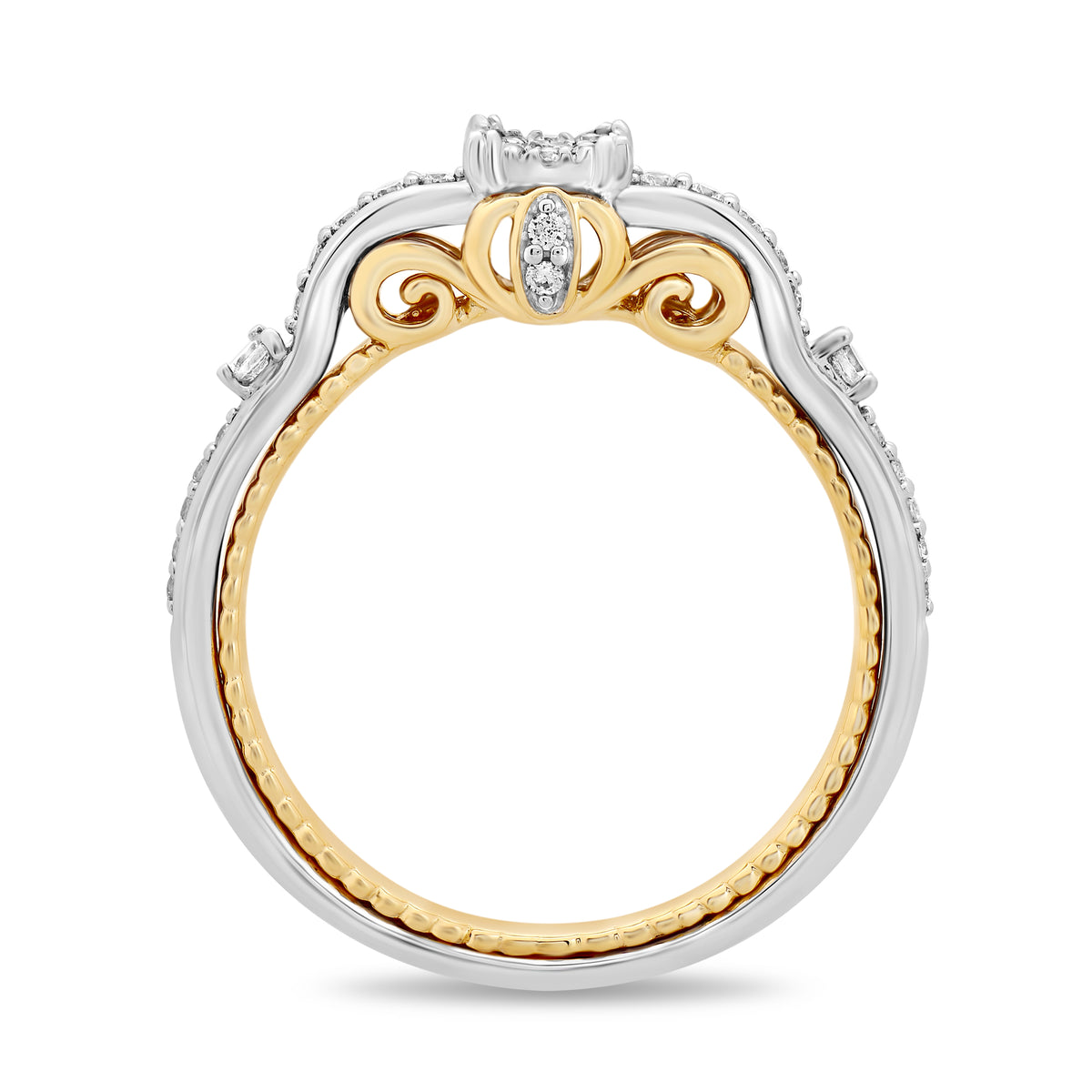 Disney Cinderella Inspired Diamond Engagement Ring in 14K White ...