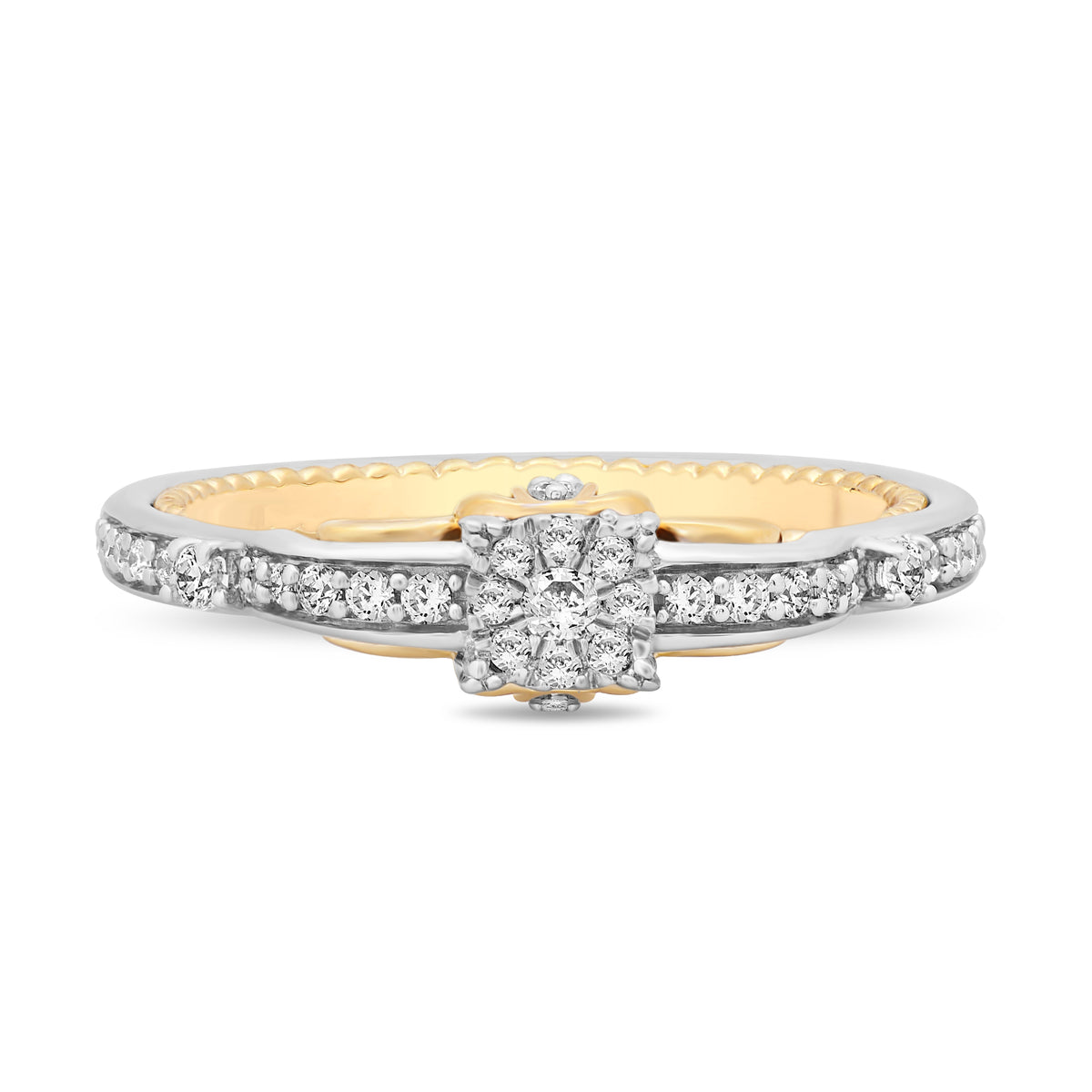 Disney Cinderella Inspired Diamond Engagement Ring in 14K White ...