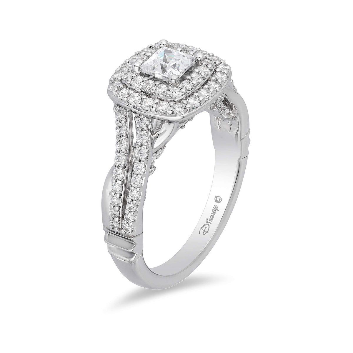 Disney Cinderella Inspired Diamond Carriage Engagement Ring in 14K ...