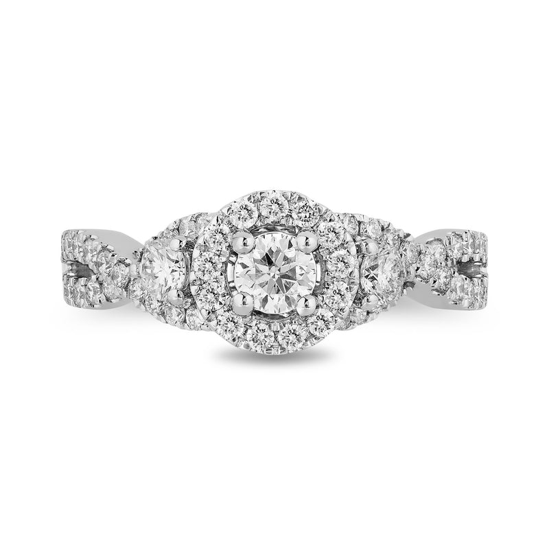 Disney Elsa Inspired Diamond Engagement Ring in 14K White Gold ...
