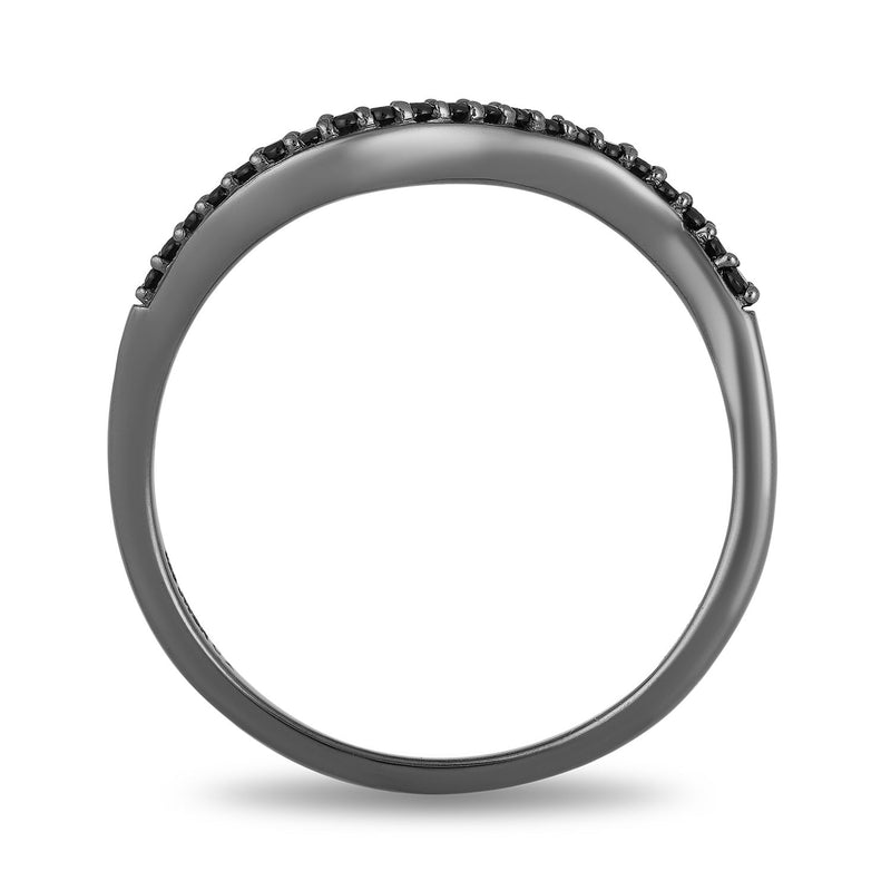 Disney Maleficent Inspired Ring Black Rhodium 1/8 CTTW | Enchanted ...