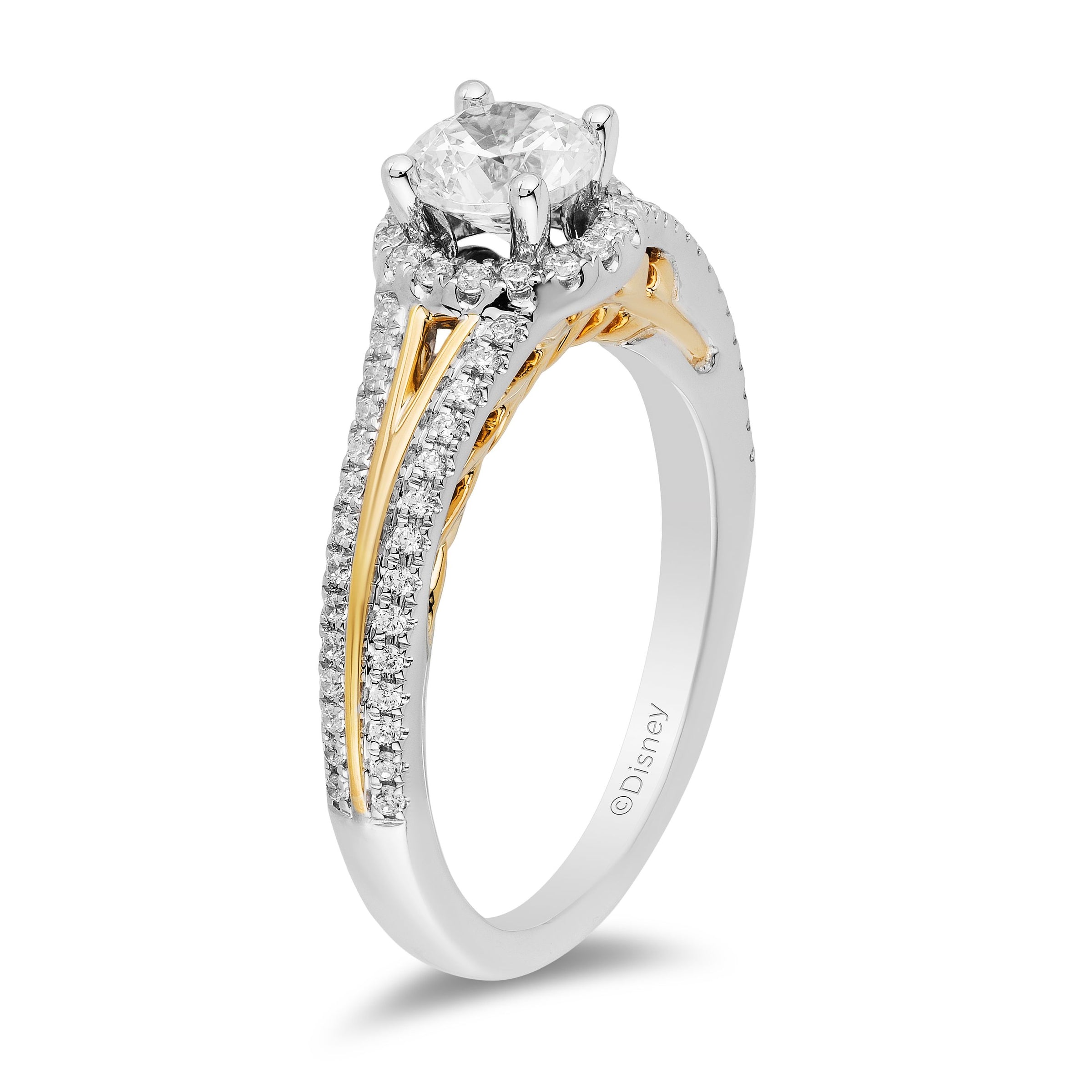 Disney Princess Colored Engagement Rings