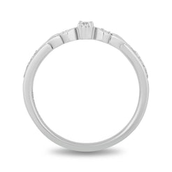 Disney Elsa Inspired Diamond Ring in Sterling Silver and 10K Rose Gold ...